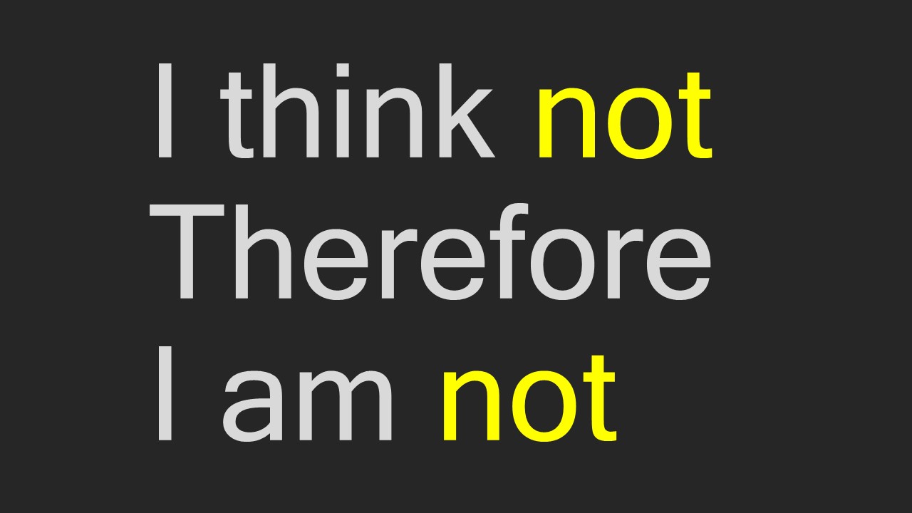 デカルトの "I think therefore I am." は英語ジョーク？オチは初期近代英語の否定文でわかる - 志塾あるま・まーた